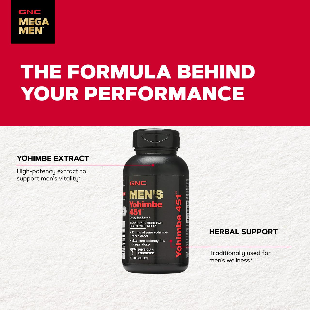 Yohimbe capsules for improved mood