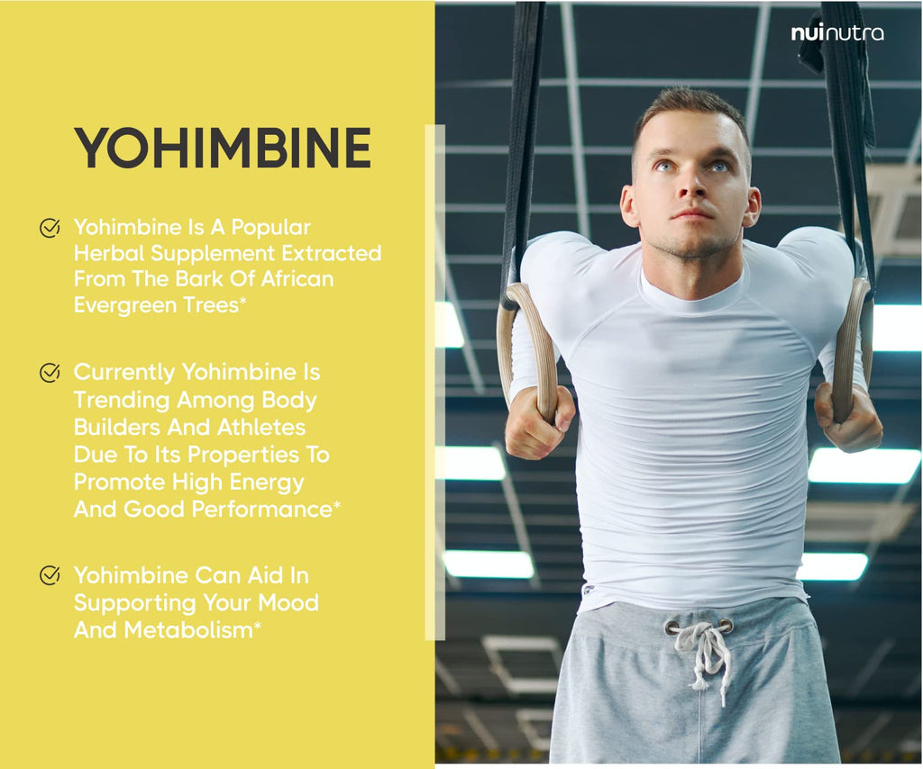 yohimbe HCl for increased energy levels