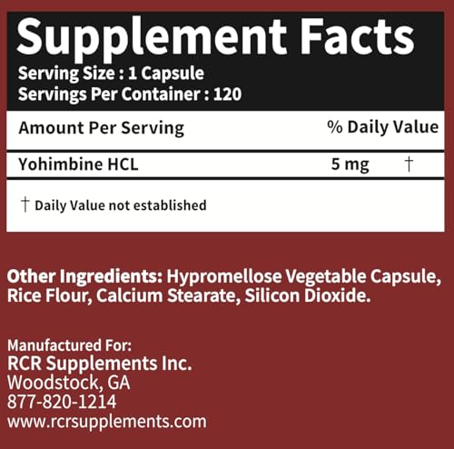 yohimbine capsules for enhanced fat burning