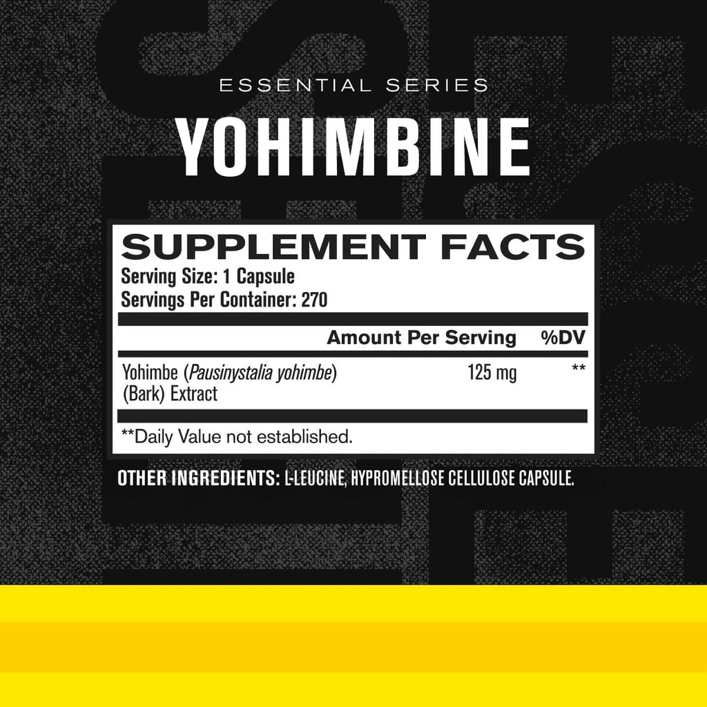 Yohimbine capsules for improved workout results