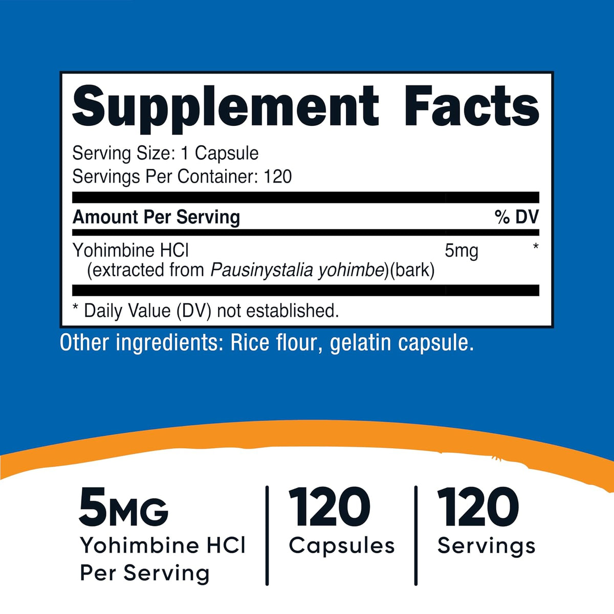 Yohimbine HCl 5 mg for weight loss