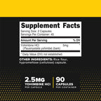 Yohimbine HCl for enhanced energy levels