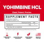 Yohimbine HCl for enhanced performance