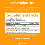 Yohimbine HCL for enhanced performance