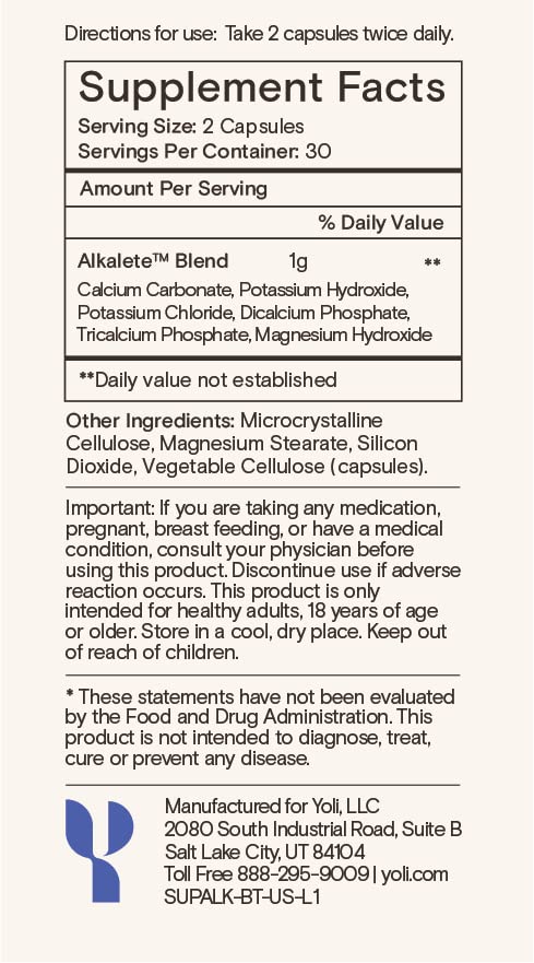 Yoli Alkalete for improved bone density