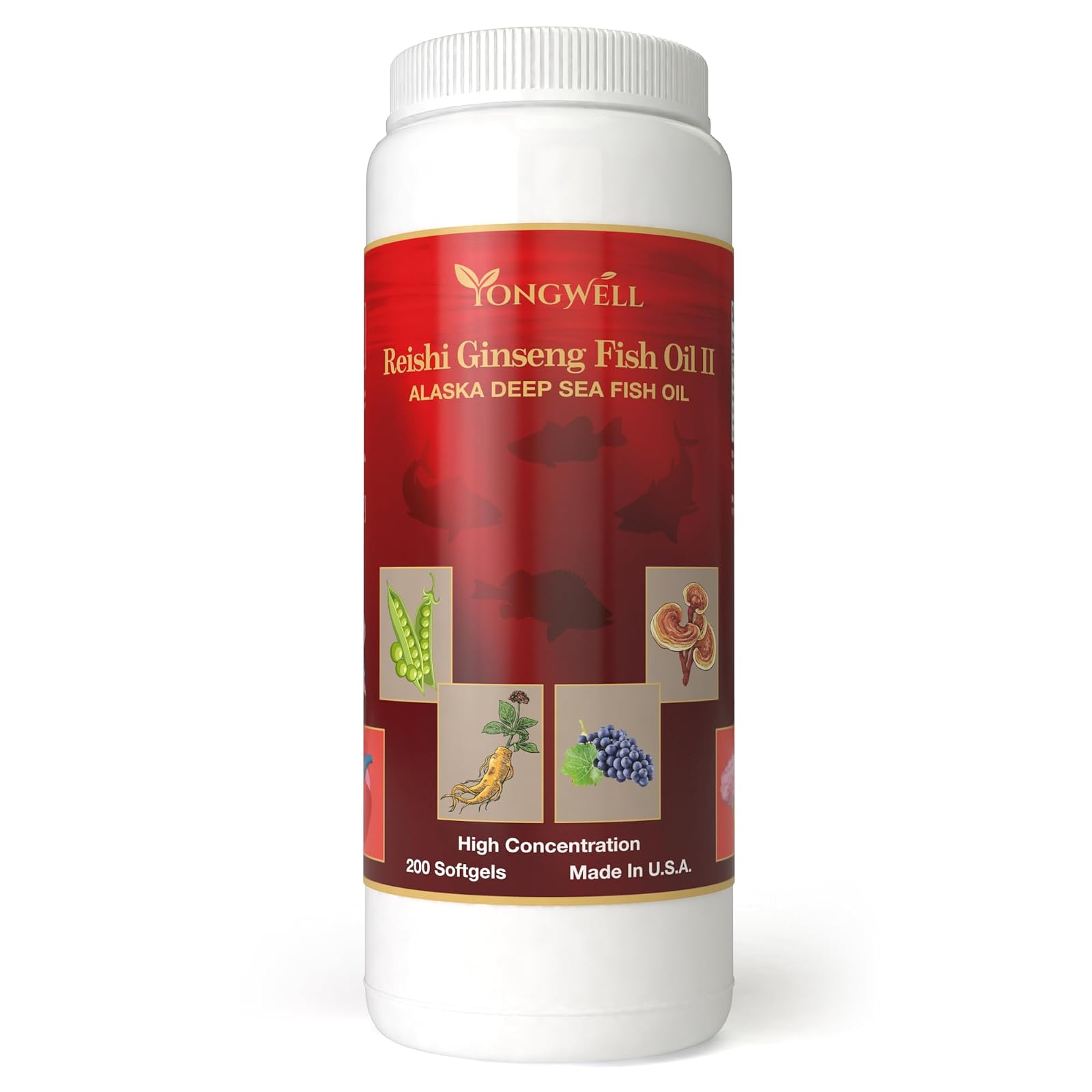 YongWell Reishi Ginseng Fish Oil benefits
