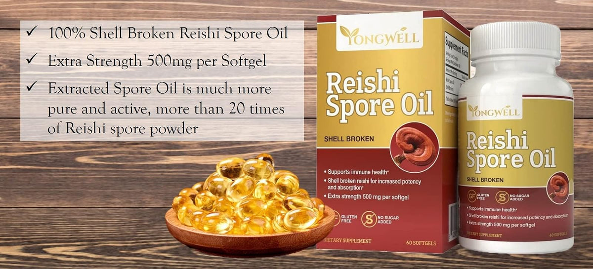 YongWell reishi softgels 500 mg