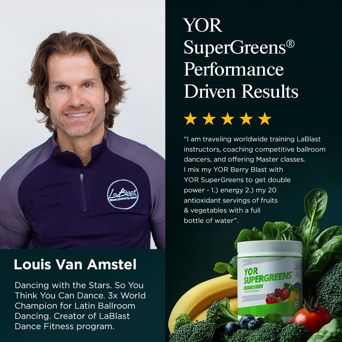 YOR Supergreens easy smoothie addition