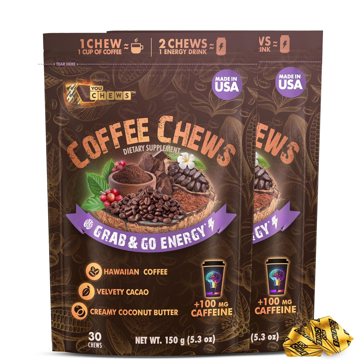 YouChews coffee chews for energy