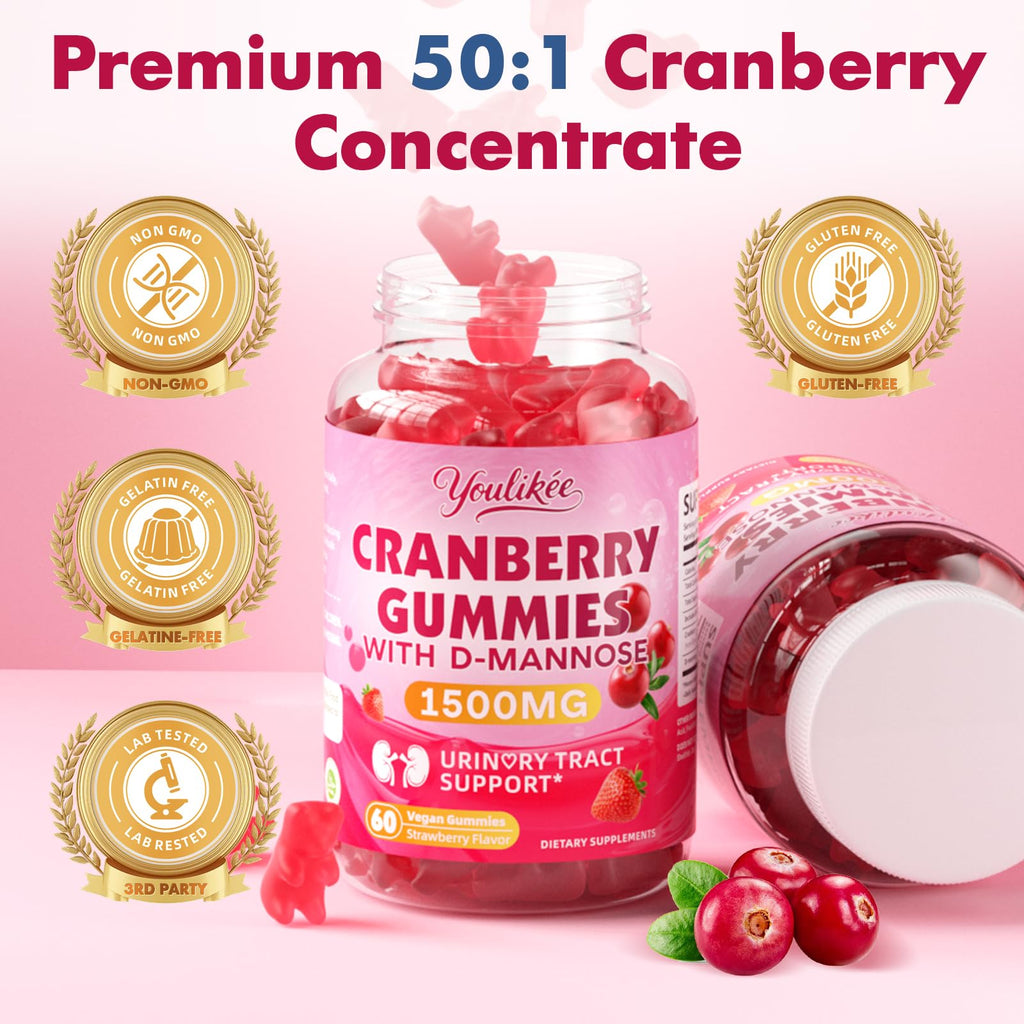 Youlikee herbal cranberry gummies for wellness
