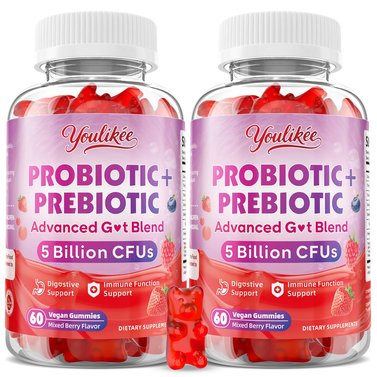 Youlikee probiotic gummies for gut health
