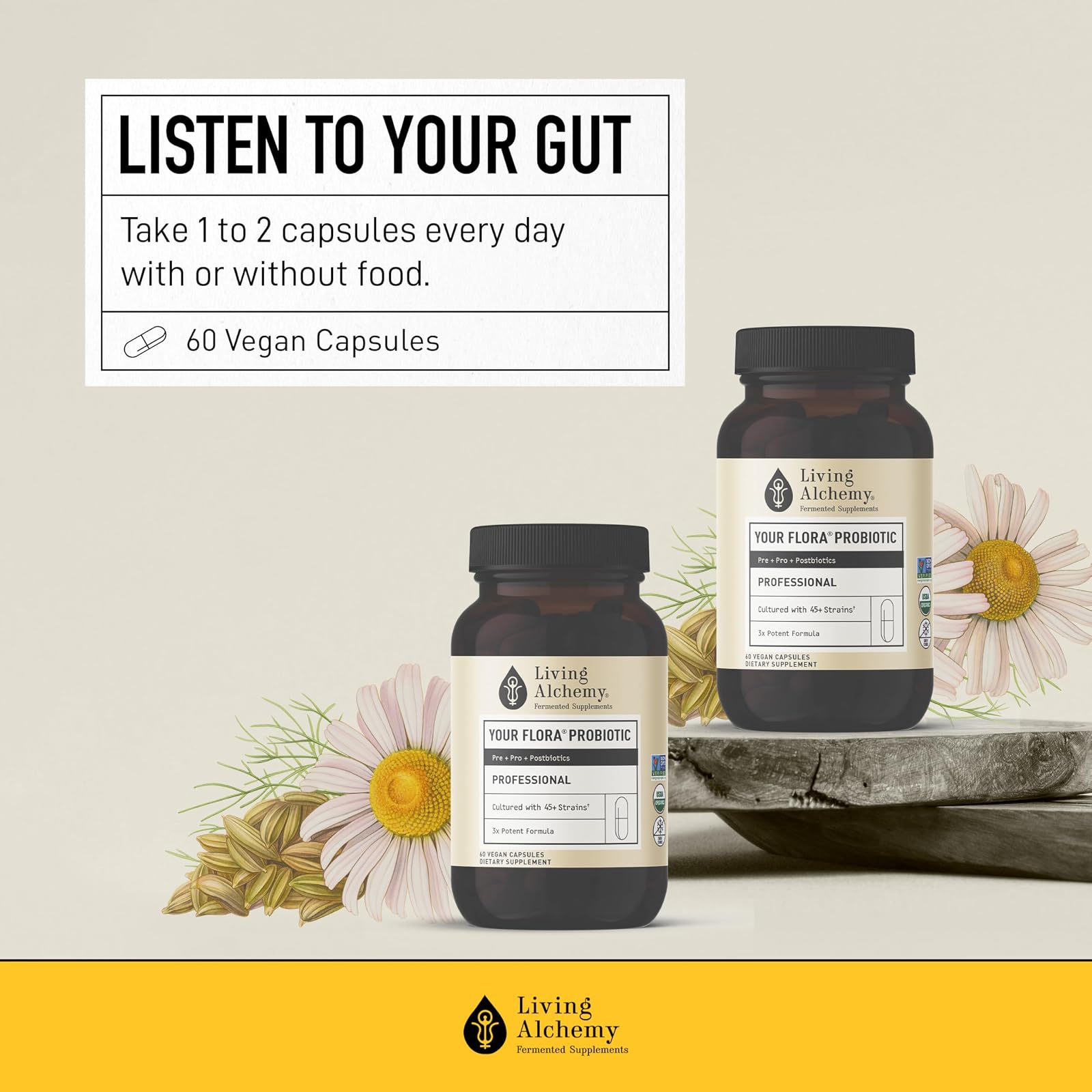 Your Flora capsules for daily wellness