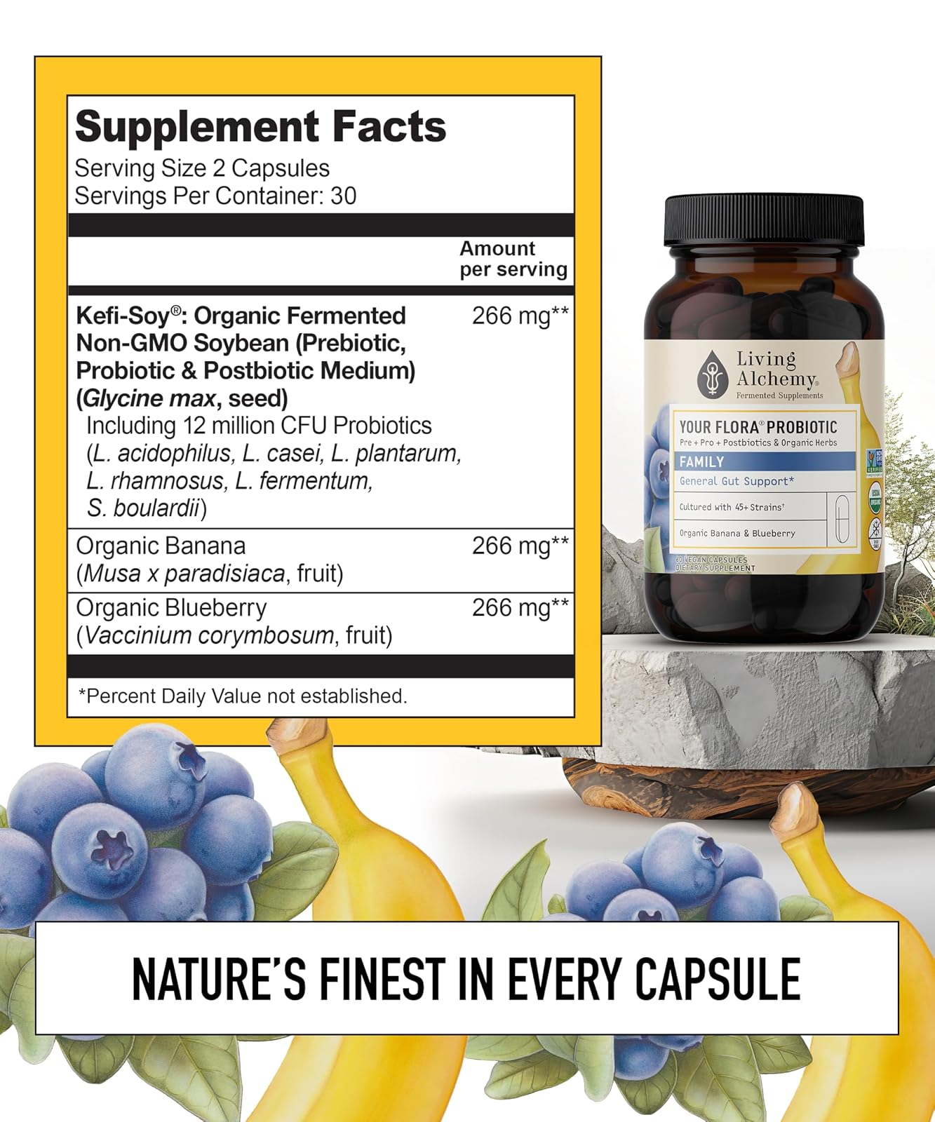 Your Flora probiotic supplement for gut health