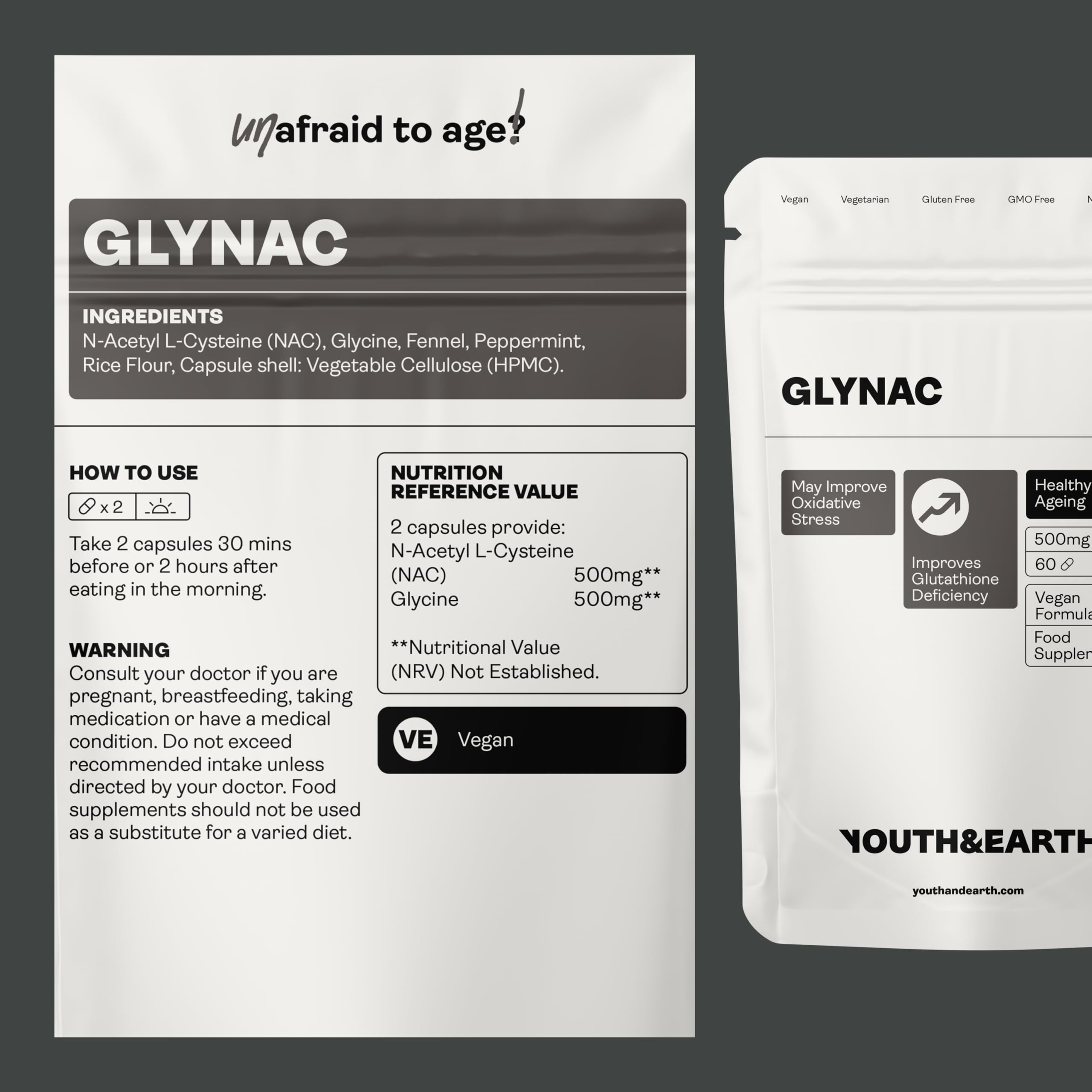 Youth & Earth health supplement capsules