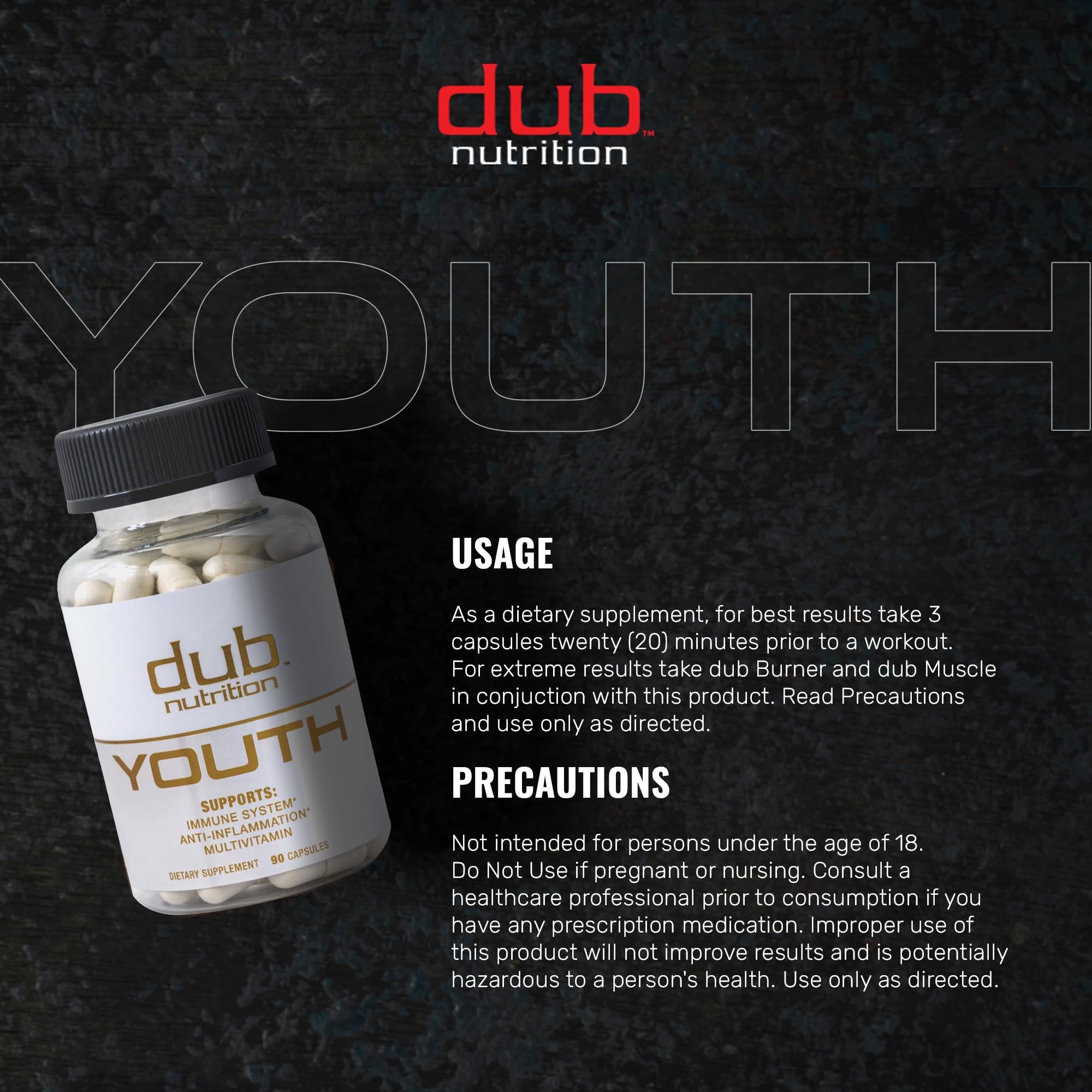 youth wellness capsules with antioxidants