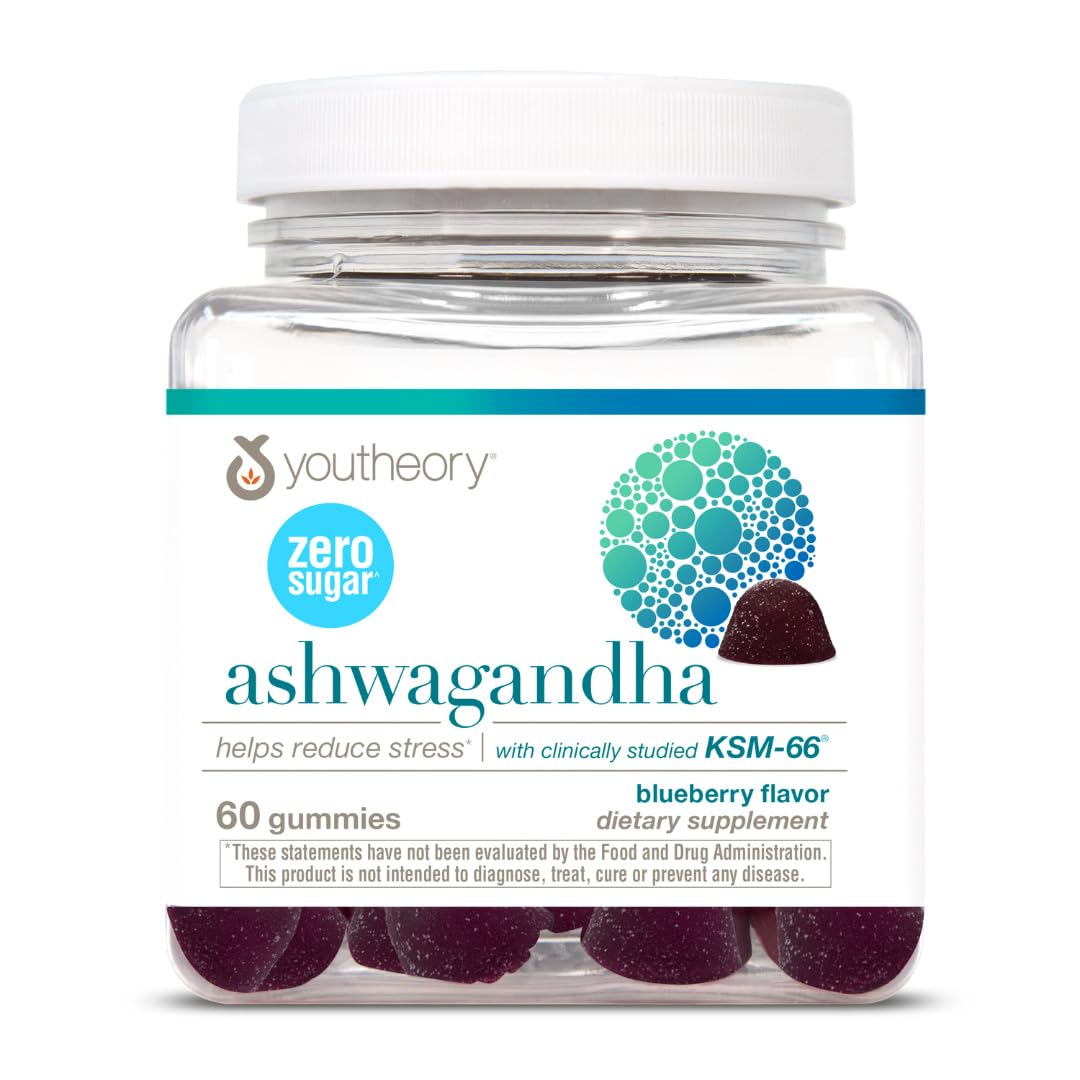 Youtheory Ashwagandha gummies for stress relief