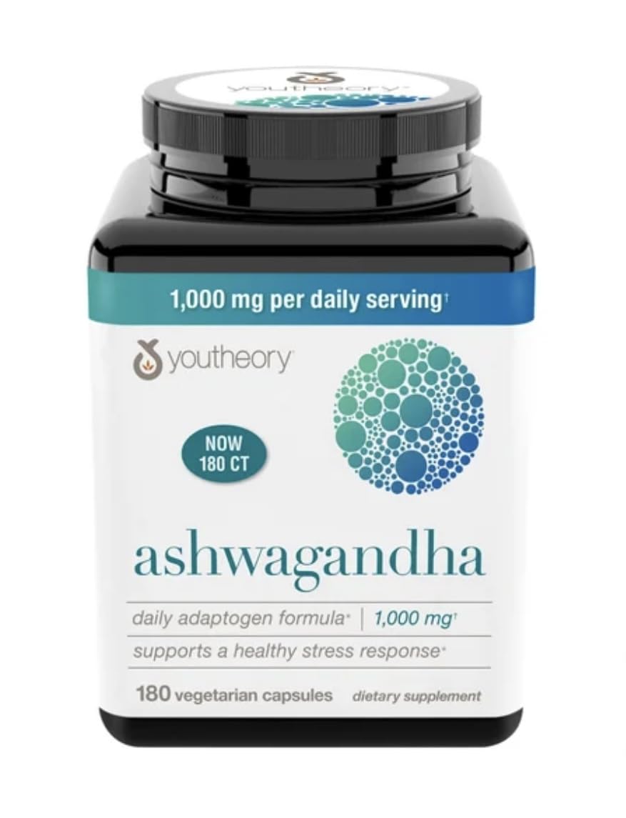 Youtheory ashwagandha stress relief capsules