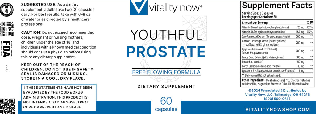 youthful prostate health formula