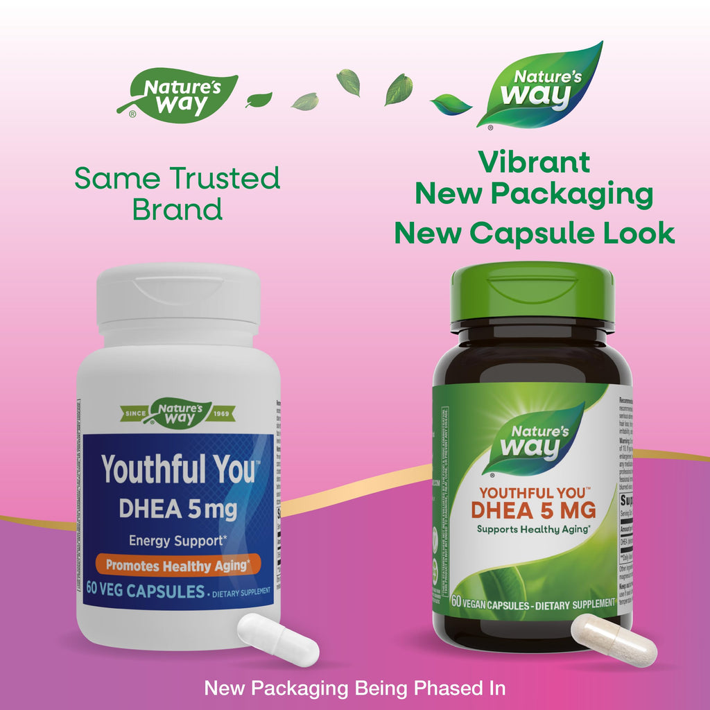 Youthful You DHEA capsules for vitality