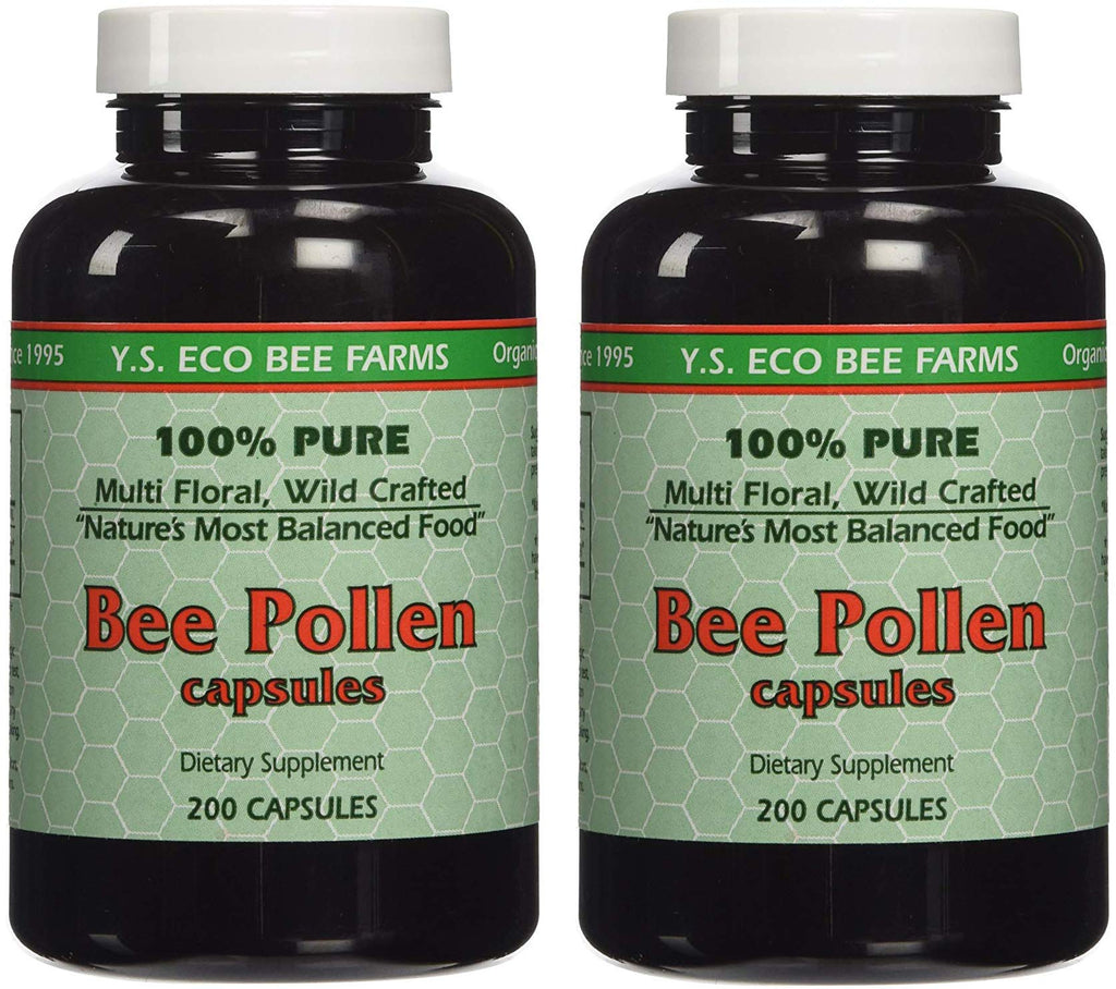 YS Organics bee pollen capsules
