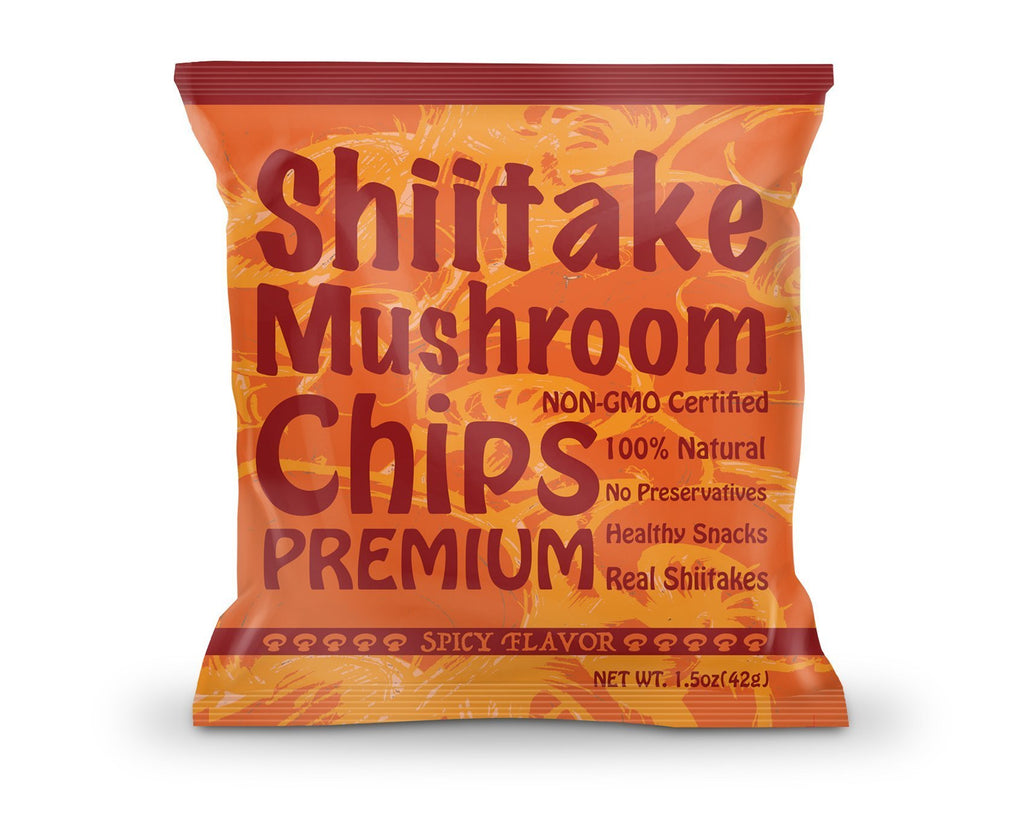 Yuguo Farms spicy shiitake chips