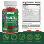 YUM-V's iron gummies for better absorption