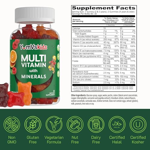 YUM-V's multivitamins for kids health