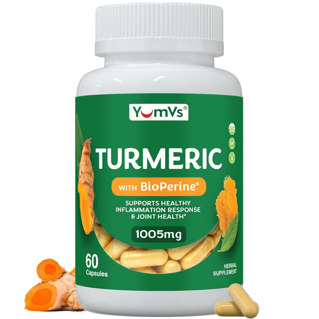 YUM-V's turmeric curcumin capsules
