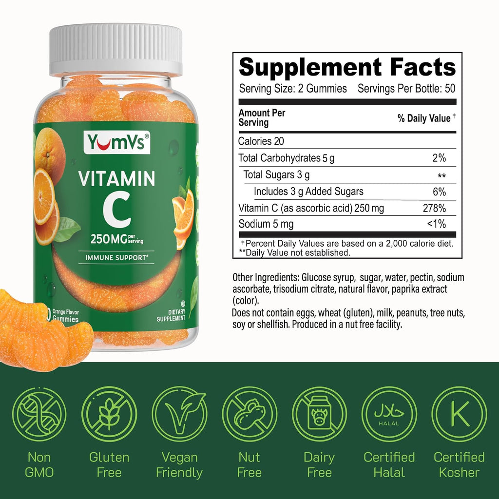 YUM-V's vitamin C gummies 100 count