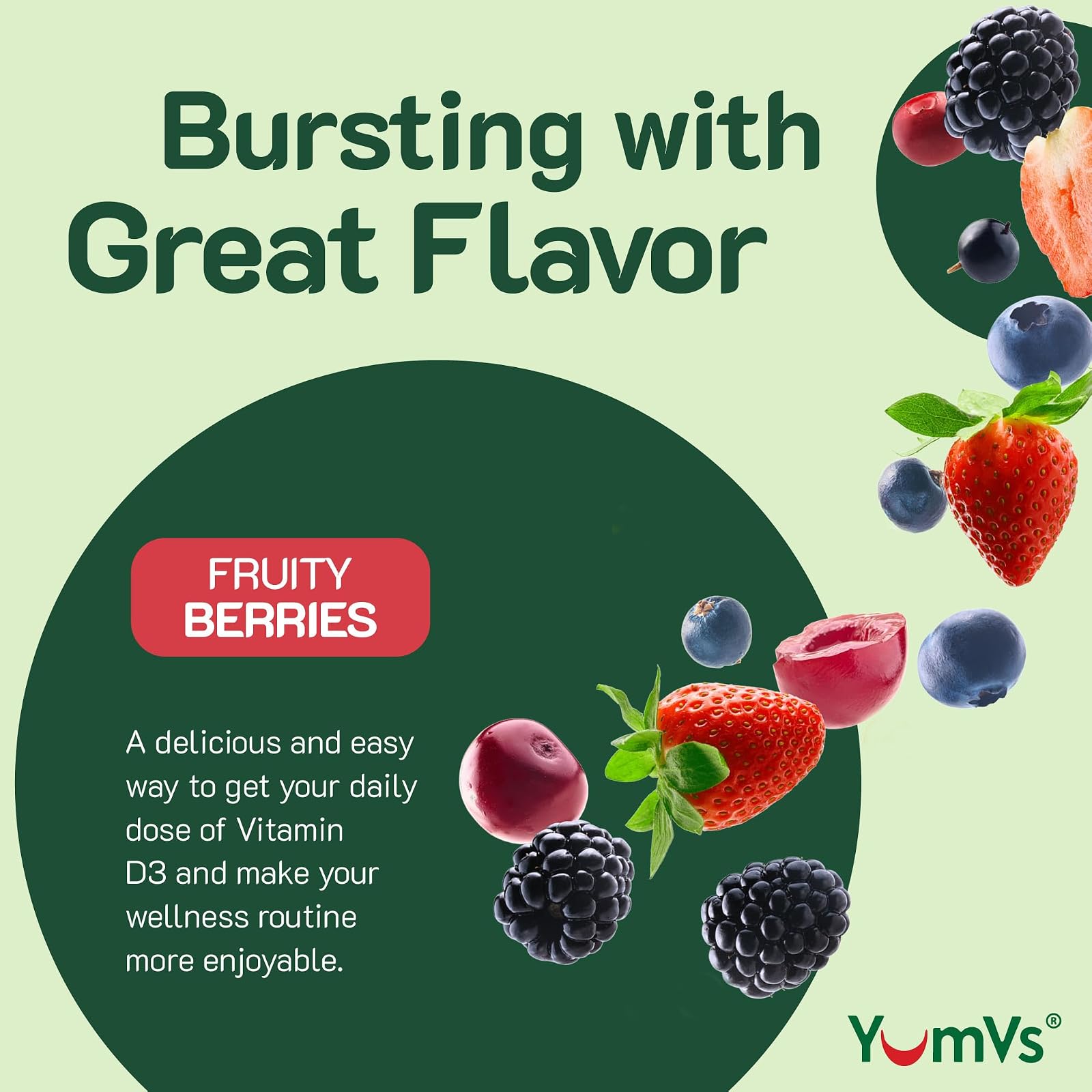 YUM-V's Vitamin D3 gummies for strong bones