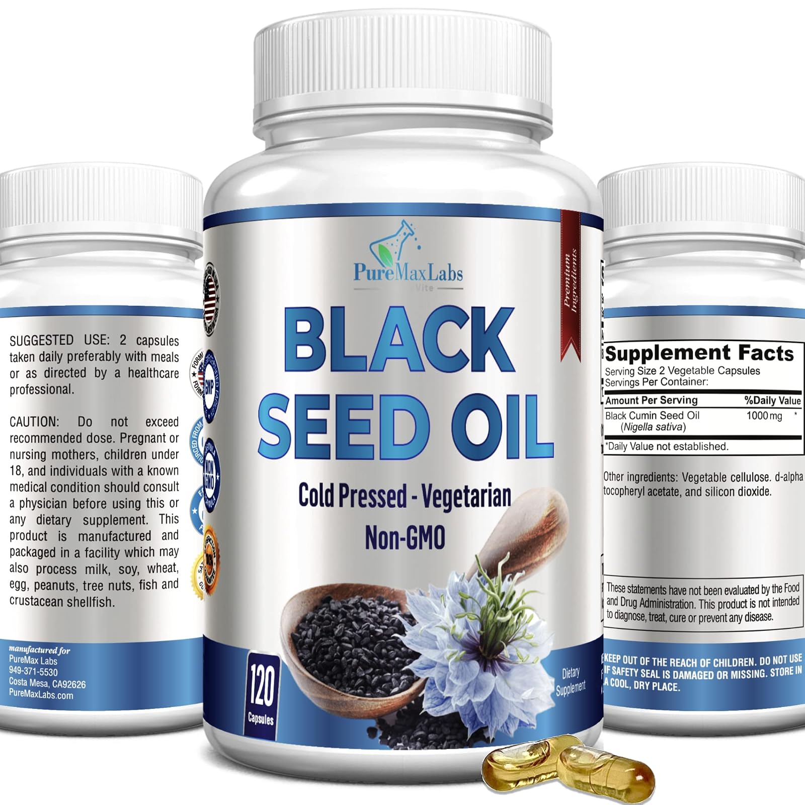 YUMMYVITE black seed oil capsules