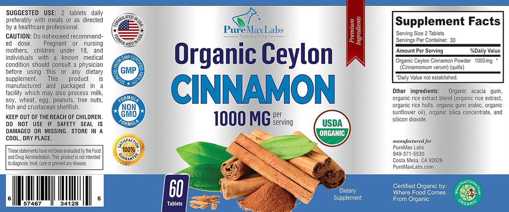 YUMMYVITE cinnamon for digestive health