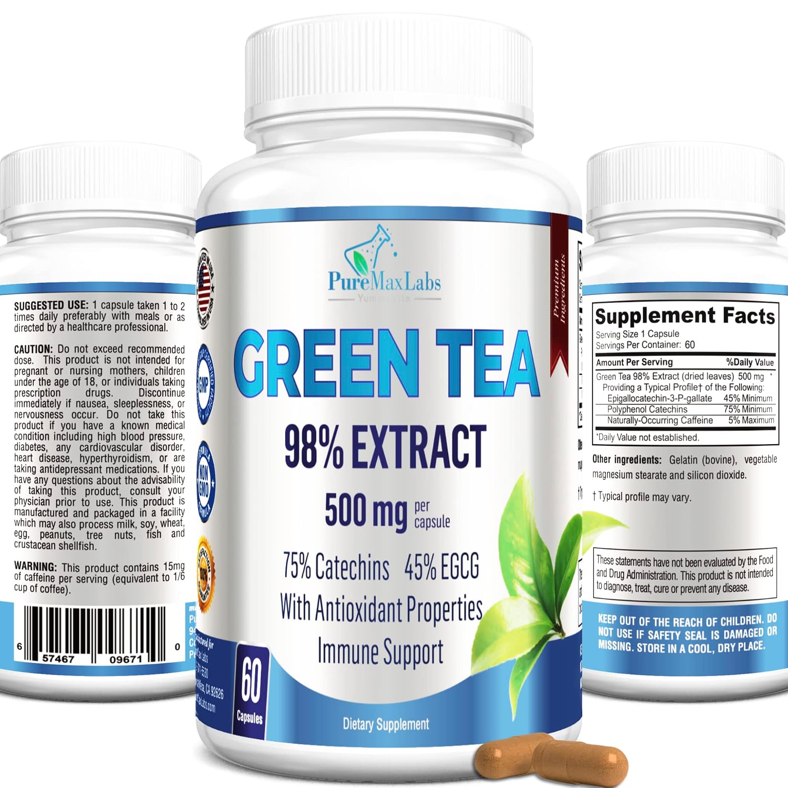 YUMMYVITE green tea extract capsules