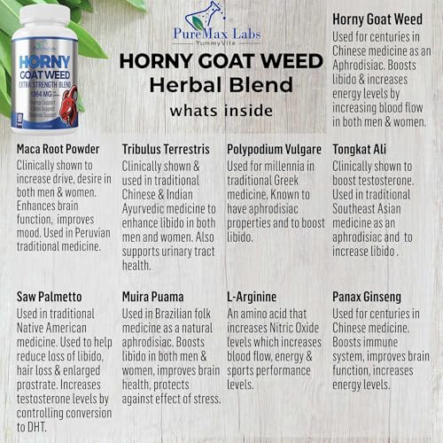 YUMMYVITE Horny Goat Weed benefits
