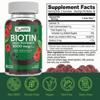 YumVs biotin gummies easy daily supplement