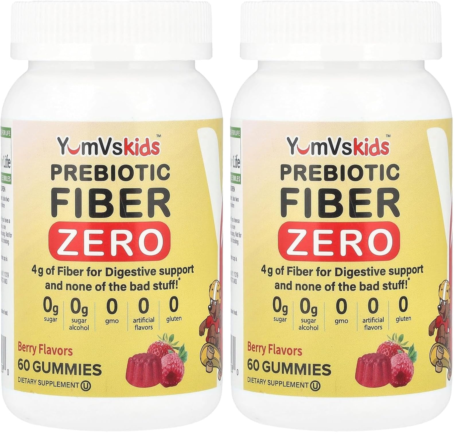 YumVs prebiotic fiber gummies for kids