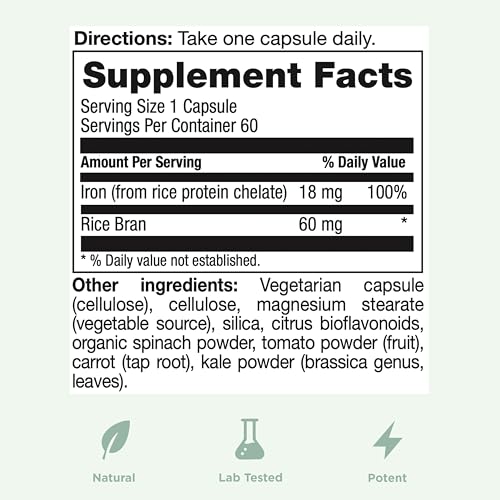 Yuve iron supplement for improved iron levels