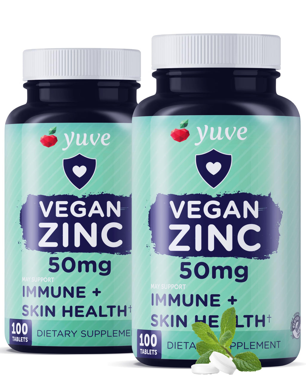 Yuve Naturals vegan zinc supplement