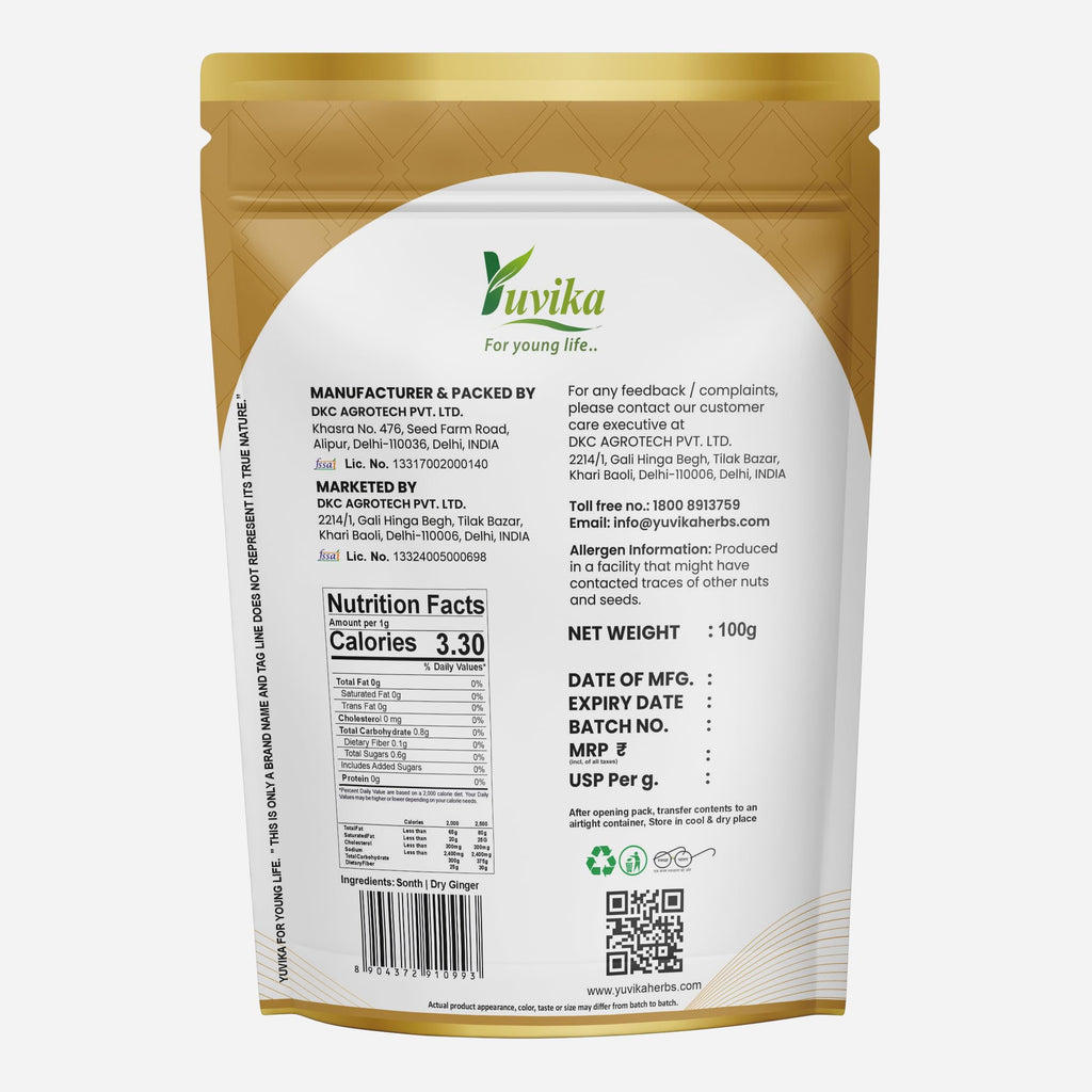 YUVIKA ginger for traditional medicine uses