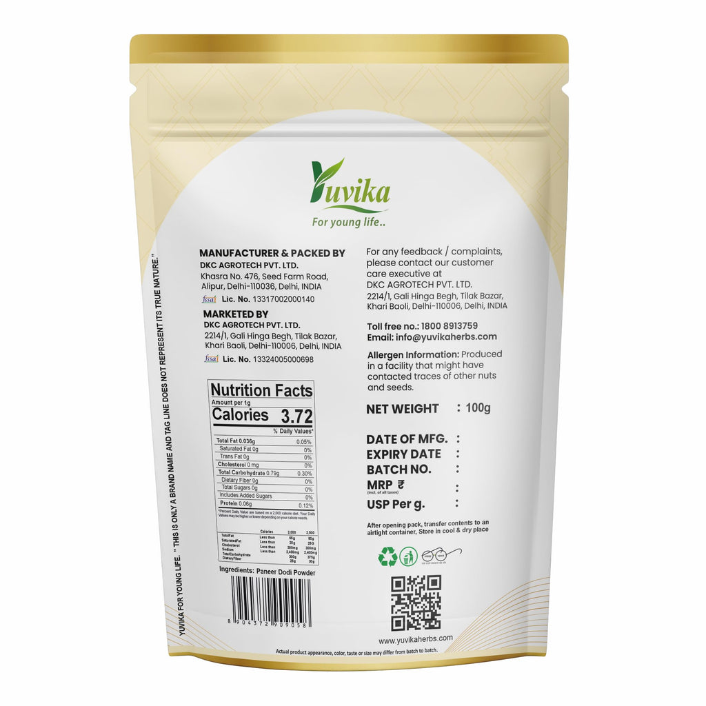 YUVIKA Paneer DODI powder for vitality