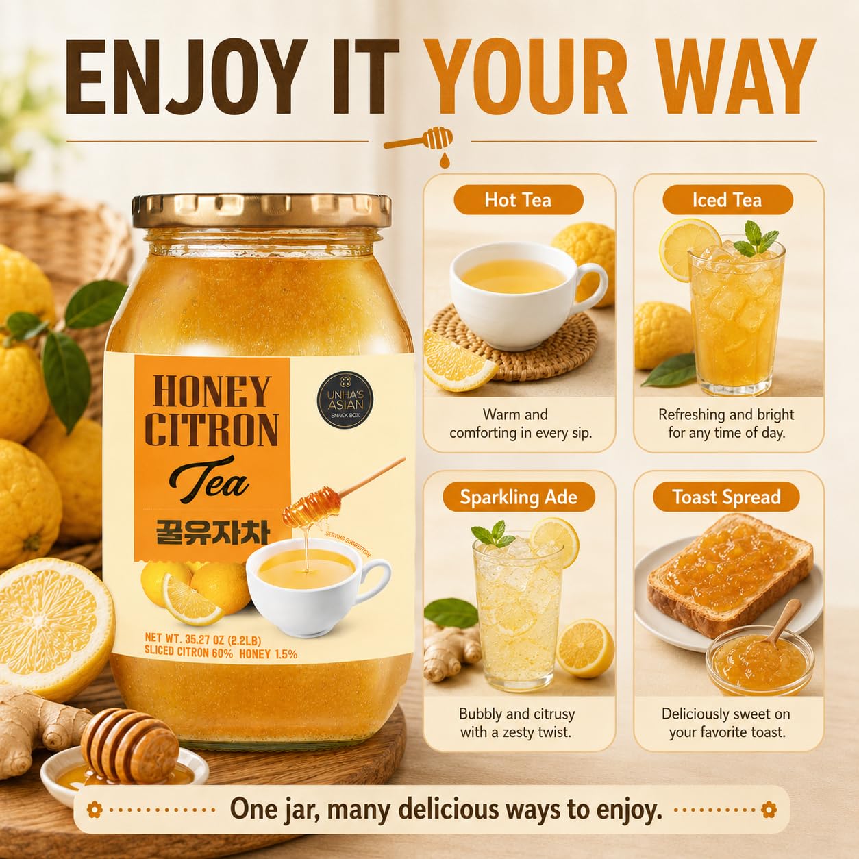 Yuzu Citron tea for relaxation