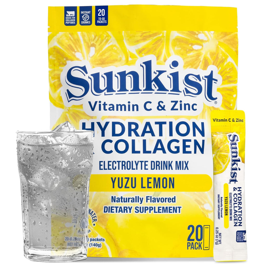 yuzu lemon collagen electrolyte sticks