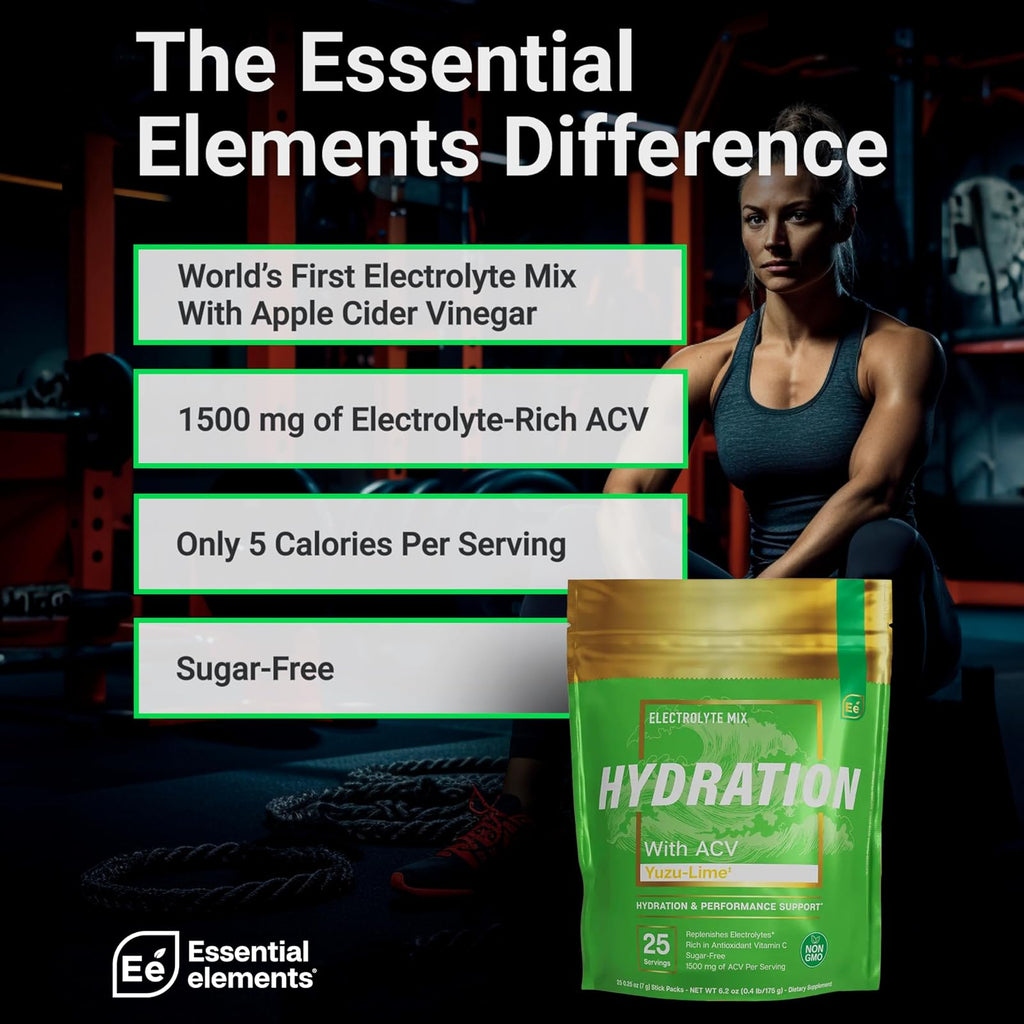 Yuzu lime flavour electrolyte stick packs