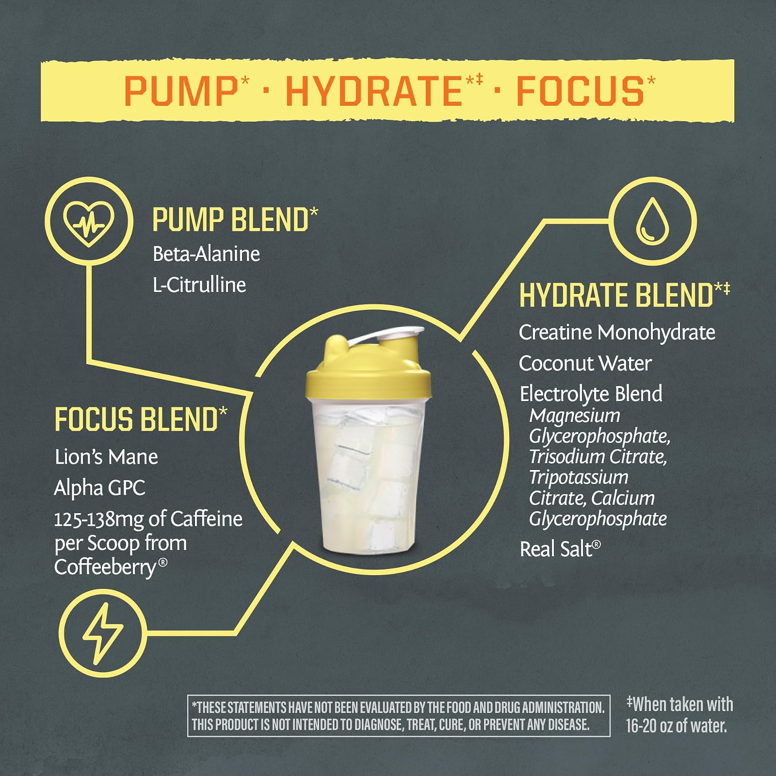 yuzu mango flavour pre-workout powder