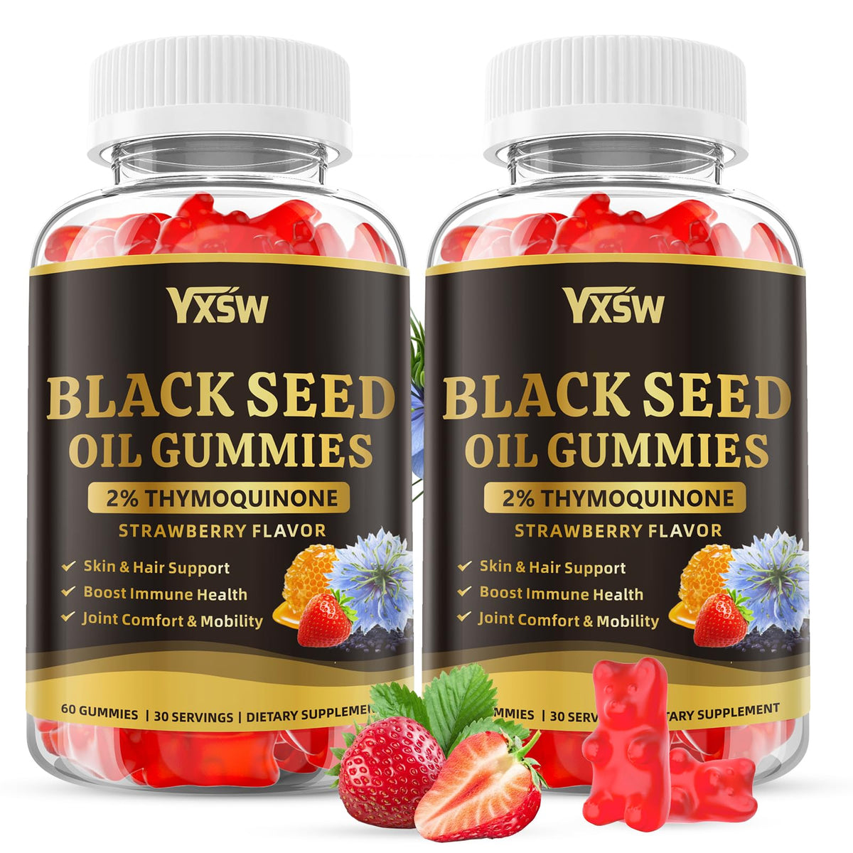YXSW black seed oil gummies for wellness