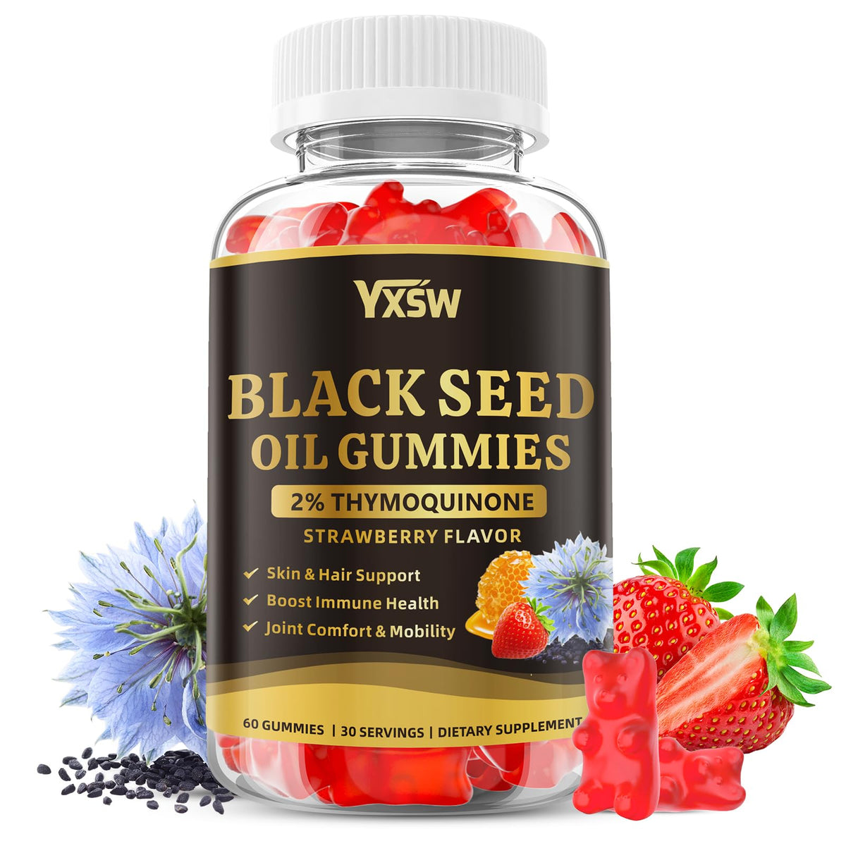 YXSW black seed oil gummies for wellness