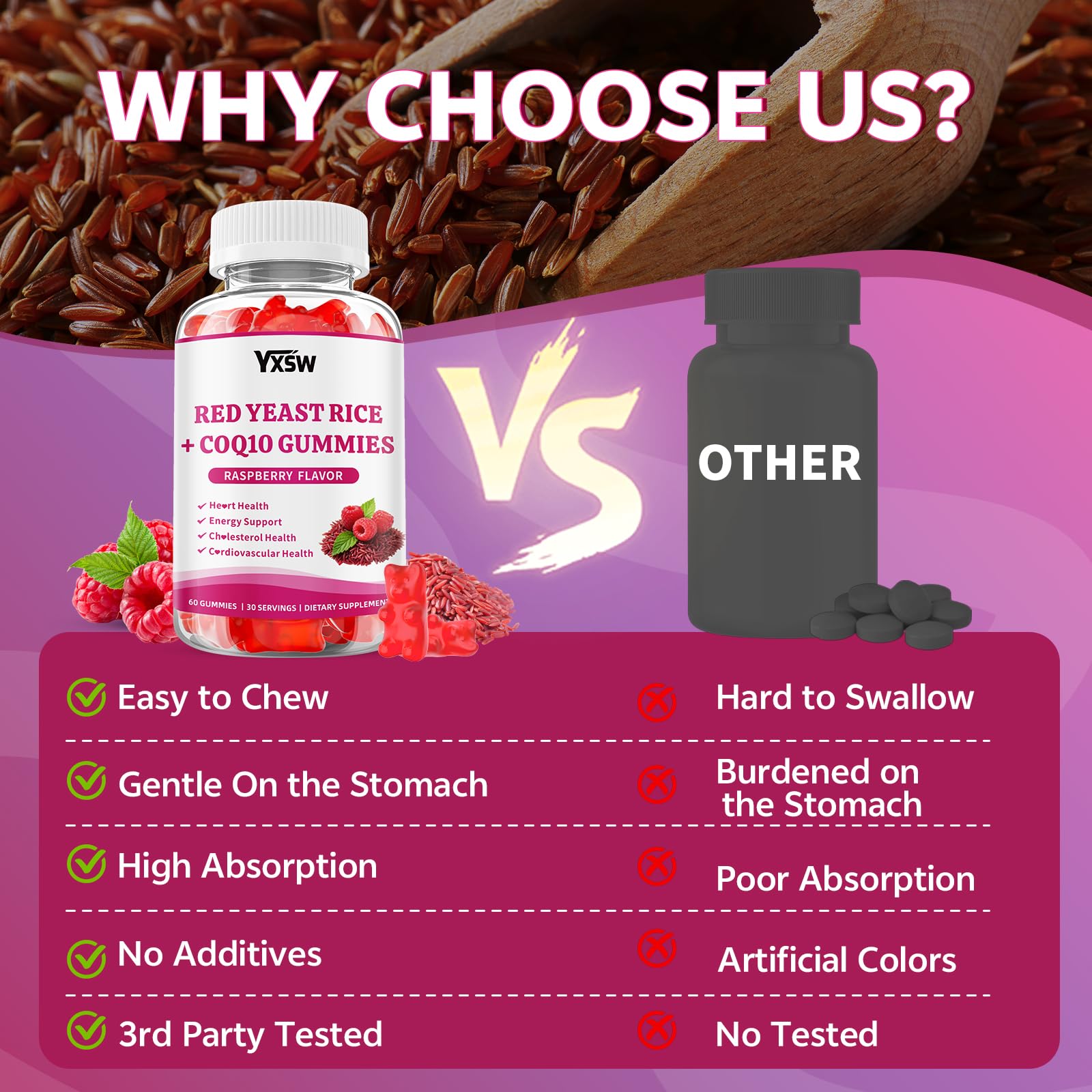 YXSW Red Yeast Rice with CoQ10