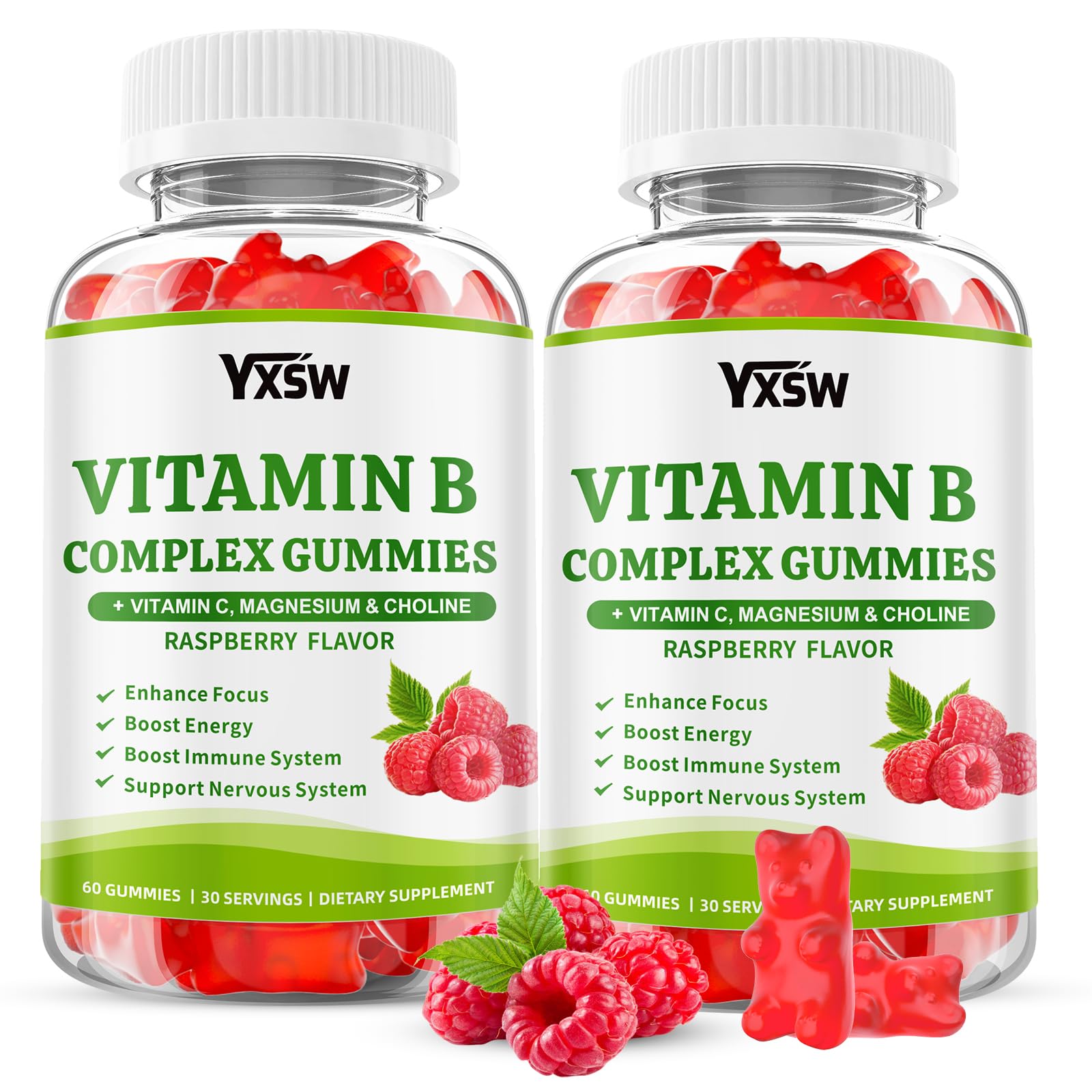 YXSW Vitamin B Complex gummies for energy