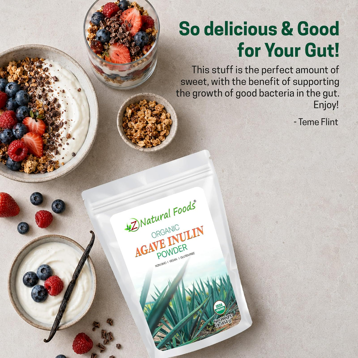 Z Natural Foods inulin powder benefits
