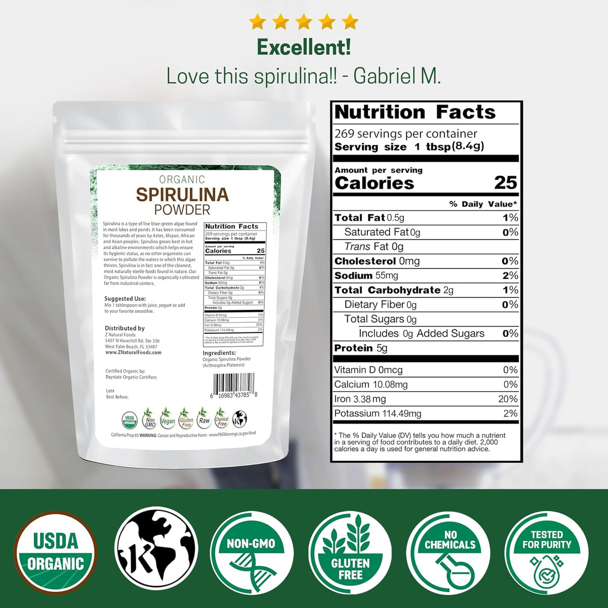 Z Natural Foods spirulina health benefits